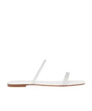 GIANVITO ROSSI Cannes Embellished Slip-on Sandals