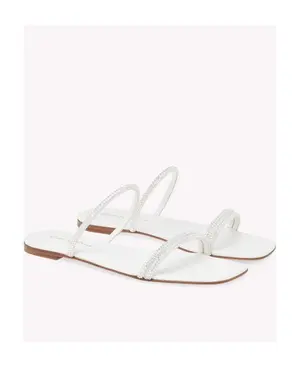 GIANVITO ROSSI Cannes Embellished Slip-on Sandals