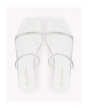 GIANVITO ROSSI Cannes Embellished Slip-on Sandals
