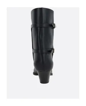 SERGIO ROSSI Pointed Toe Buckled Ankle Boots
