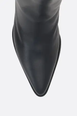 SERGIO ROSSI Pointed Toe Buckled Ankle Boots
