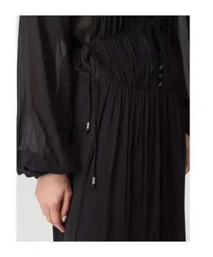 Isabel Marant Étoile Briane V-neck Maxi Dress - Black