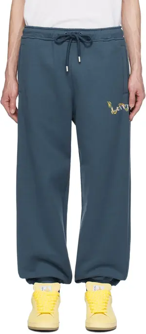 LANVIN Logo-print Cotton Track Pants