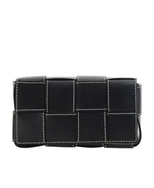 Bottega Veneta Mini Cassette Flip Waist Pack - Black/natural