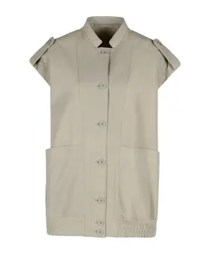 SALVATORE SANTORO Sleeveless Leather Jacket