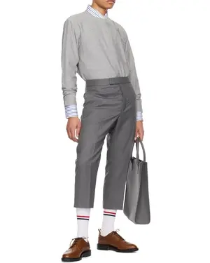 Thom Browne Rwb Striped Long-sleeved T-shirt