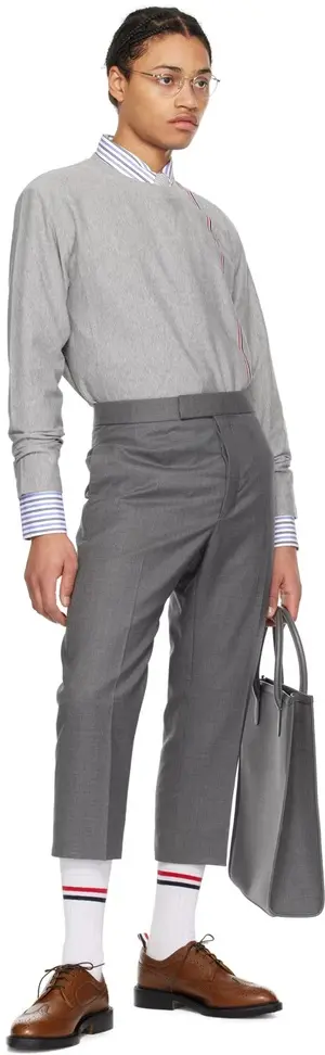 Thom Browne Rwb Striped Long-sleeved T-shirt