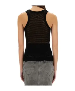 Moschino Mesh Tank - Black