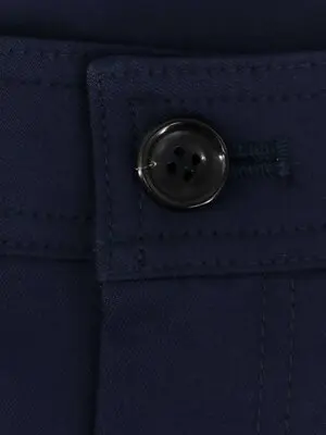 Comme Des Garçons Strap-detailed Bermuda Shorts - Blue