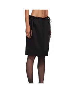 TOTEME Drawstring Mini Skirt - Black