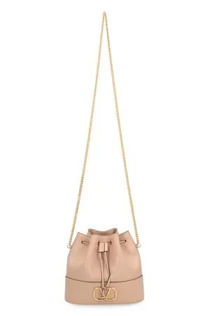Valentino Garavani Vlogo Signature Drawstring Mini Bucket Bag