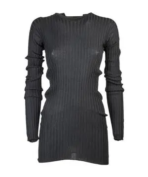 Bottega Veneta Ribbed Knit Sweater With High Neck