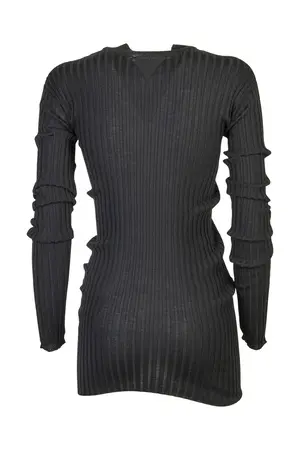 Bottega Veneta Ribbed Knit Sweater With High Neck