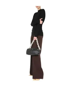 Bottega Veneta Ribbed Knit Sweater With High Neck