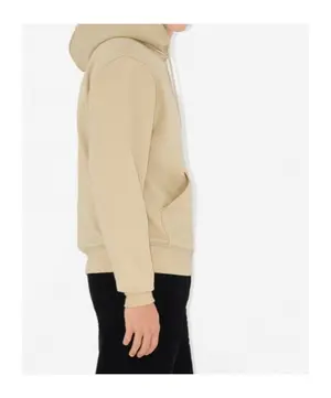 Burberry Checked Patch Drawstring Hoodie - Nutmeg