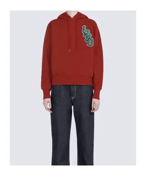 Kenzo Logo Tiger Oversized Hoodie Sweatshirt - Red