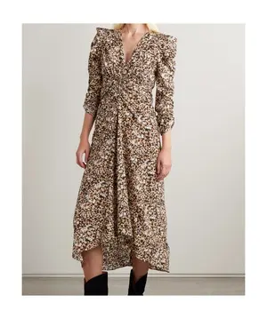 Isabel Marant Étoile Albini Printed V-neck Dress