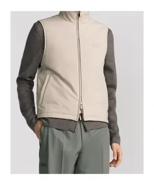 Dior Cd Icon Zipped Vest - Beige