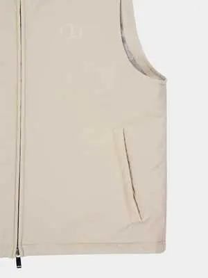 Dior Cd Icon Zipped Vest - Beige