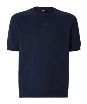 Fendi Short-sleeve Crew Neck Sweater - Blue
