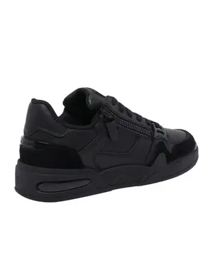 GIUSEPPE ZANOTTI Zip-detail Lace-up Sneakers - Black