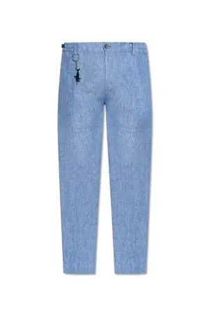 PAUL  SHARK Paul & Shark Linen Trousers With Keychain Detail
