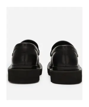 Dolce & Gabbana Logo Plaque Square-toe Loafers