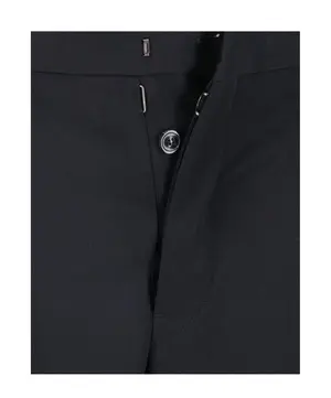 MAISON MARGIELA Pressed-seams Straight Leg Trousers - Black