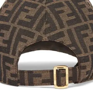 Fendi Ff Jacquard Baseball Cap - Brown