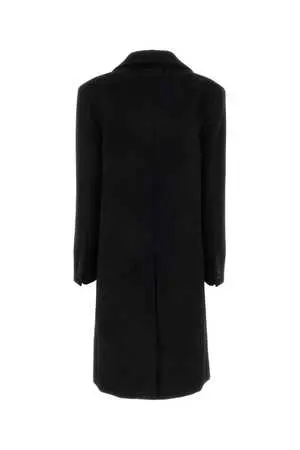 Miu Miu Single-breasted Velour Coat