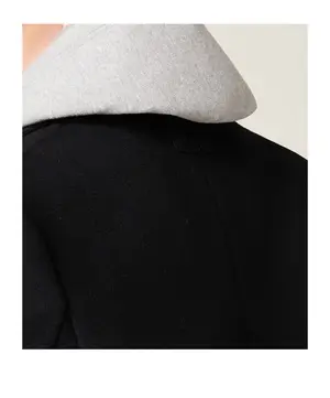 Miu Miu Single-breasted Velour Coat