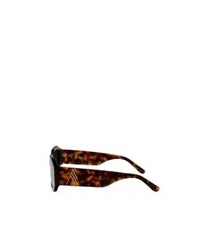 Attico Full Rim Oval Sunglasses - Black