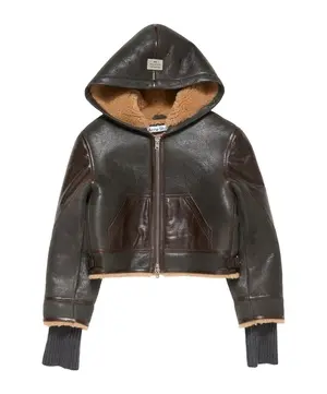 Women's Hooded Leather Jackets