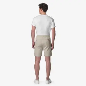K-WAY Cotton Walk Shorts With Drawstring Waist - Nude