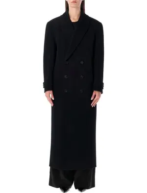 Saint Laurent Double-breasted Long Coat