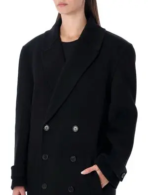 Saint Laurent Double-breasted Long Coat