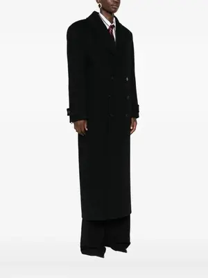 Saint Laurent Double-breasted Long Coat