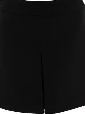 Celine Trapeze Mini Skirt In Double Faced Wool Twill
