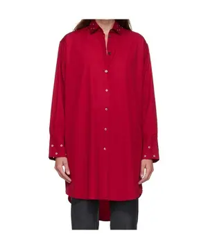 Our Legacy Frock Shirt Dress With Eyelet Details