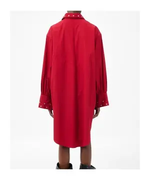 Our Legacy Frock Shirt Dress With Eyelet Details
