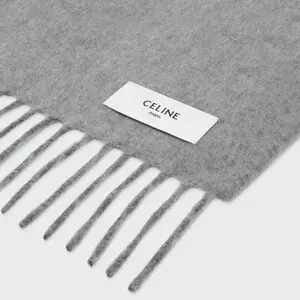 Celine Scarf In Cashmere - Medium Gray