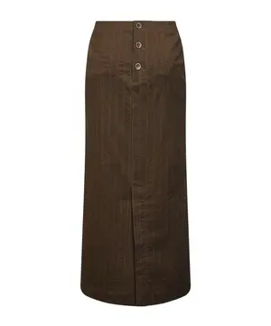 UMA WANG Striped Skirt - Green