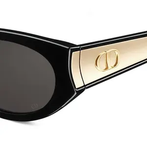 Dior Cd Signature Cat Eye Sunglasses - Black