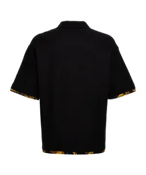 Versace Logo-embroidered Short-sleeved Polo Shirt
