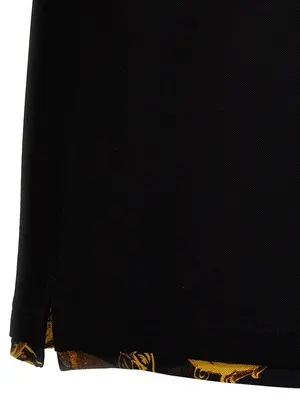 Versace Logo-embroidered Short-sleeved Polo Shirt