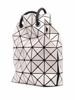 Issey Miyake Geometric Pattern Drawstring Shoulder Bag