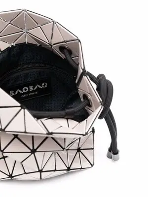 Issey Miyake Geometric Pattern Drawstring Shoulder Bag