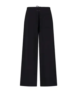 MAISON MARGIELA Patch Detail Drawstring Wide-leg Trousers