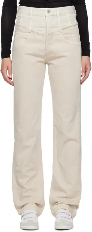 Isabel Marant Étoile Noemie High-waisted Jeans With Tassel Details