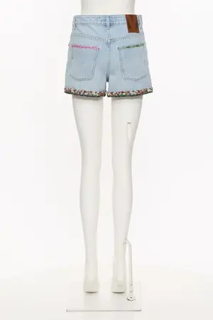 Valentino Garavani Embellished Cotton Shorts